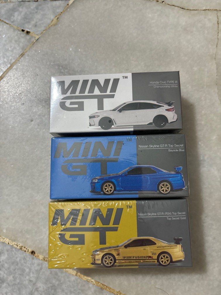 Mini GT Top Secret GT-R and Honda Civic Type R FL5, Hobbies & Toys ...