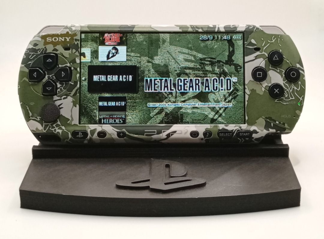 Modded PSP 3000 Metal Gear Solid Edition for Sale, Video Gaming, Video ...