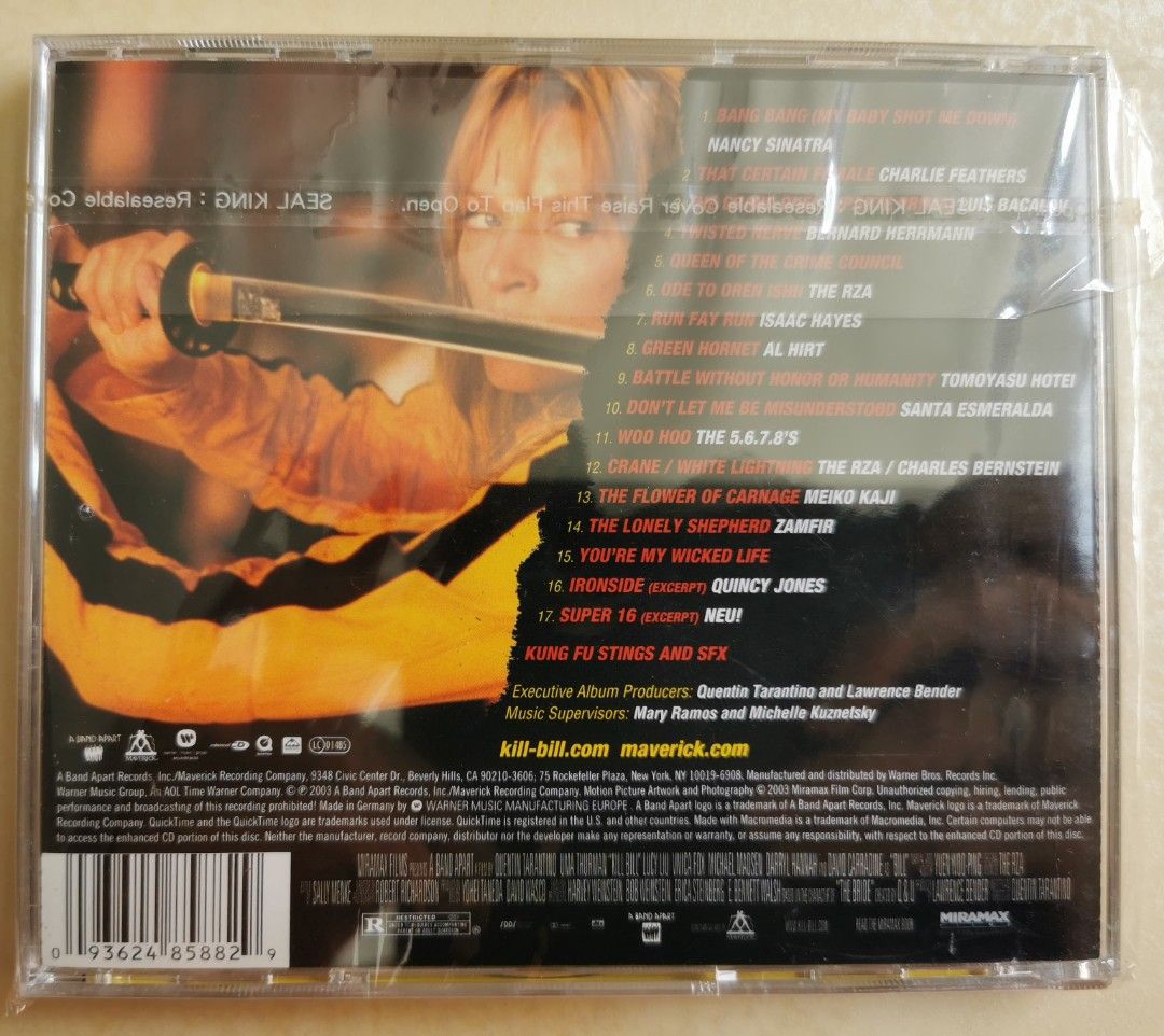Original Movie Soundtrack: Kill Bill Vol. 1 (Made In Germany), Hobbies ...