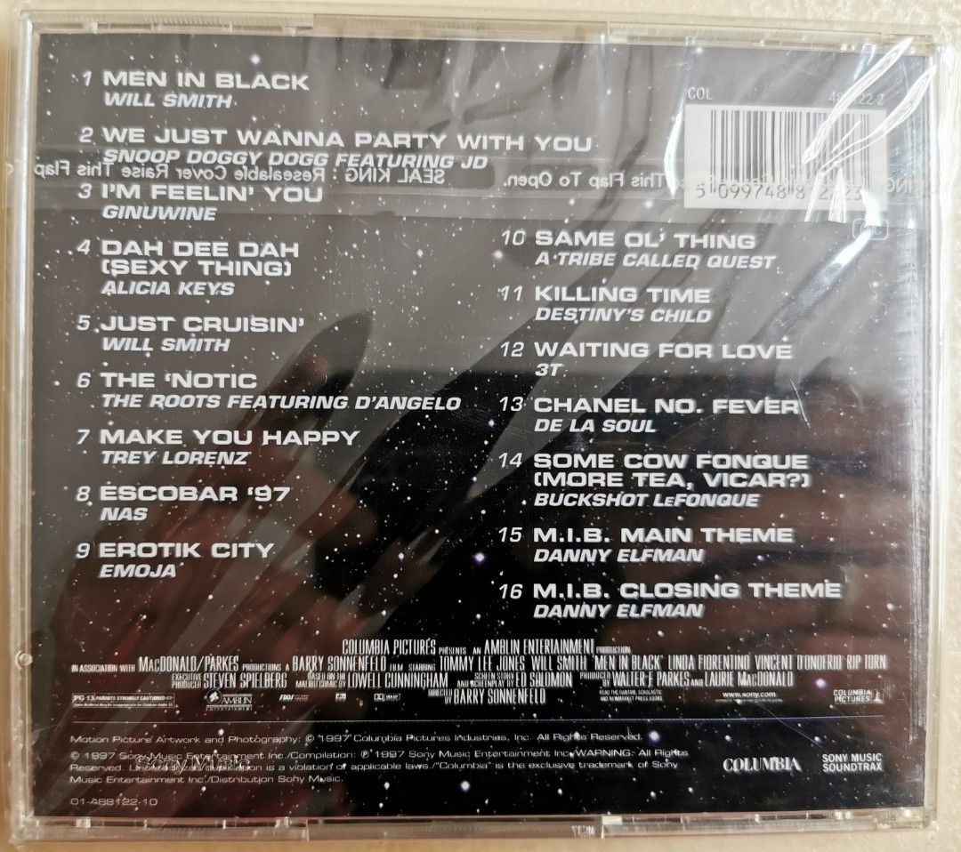 Original Movie Soundtrack: Men In Black (MIB) Made In Austria, Hobbies ...