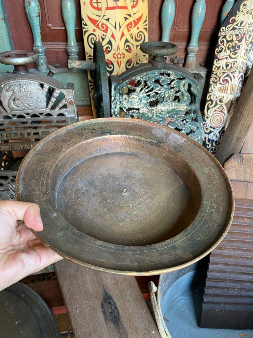 Pinggan Tembaga Antik, Furniture & Home Living, Kitchenware & Tableware ...