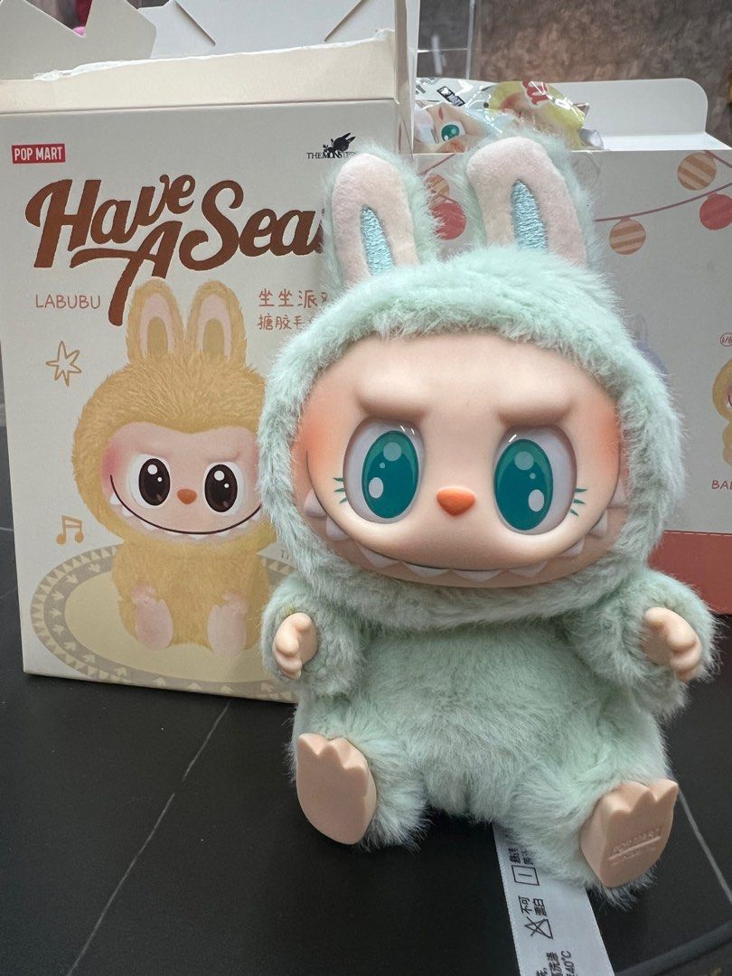 POPMART AUTHENTIC LABUBU(QUQU) HAVE A SEAT PENDANT, Hobbies & Toys ...