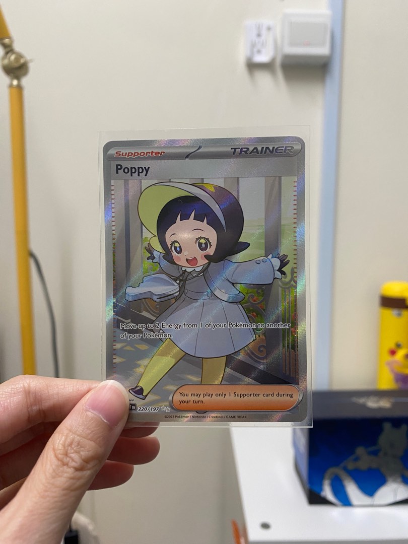 Poppy Trainer Card Full Art (220/197) Obsidian Flames, Hobbies & Toys ...