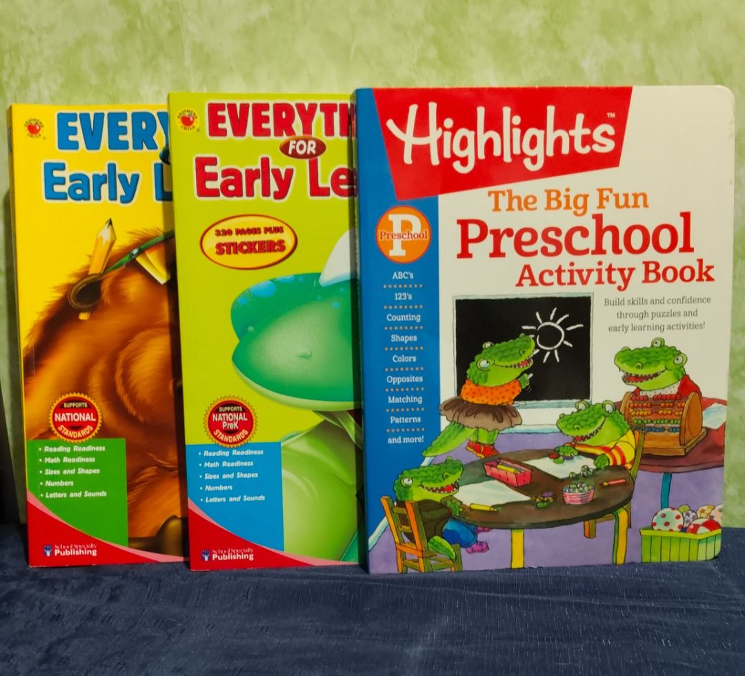 Preschool Big Fun Workbook: 256-Pages of Language Arts, Math and Shapes ...