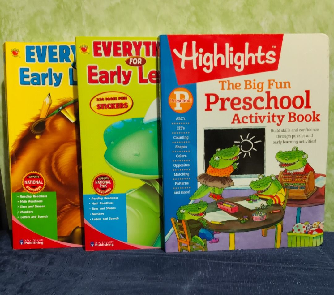 Preschool Big Fun Workbook: 256-Pages of Language Arts, Math and Shapes ...