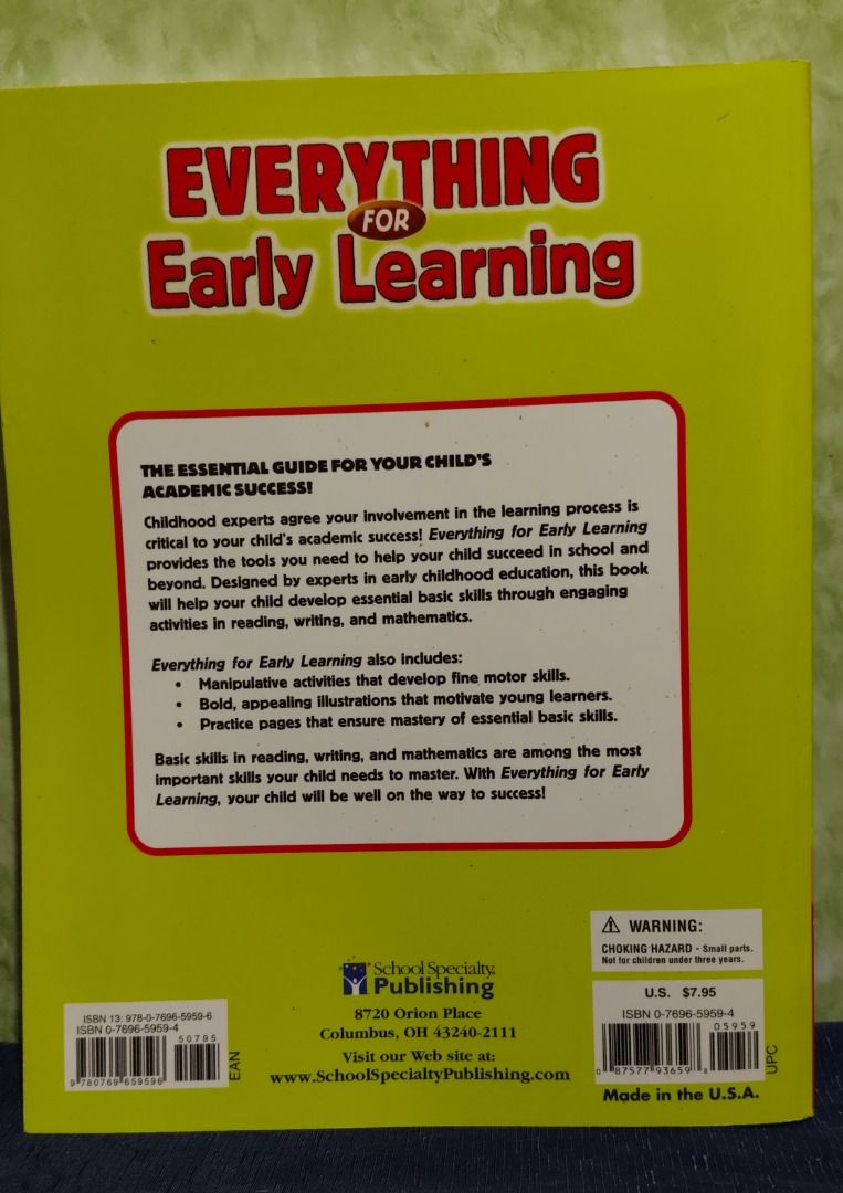 Preschool Big Fun Workbook: 256-Pages of Language Arts, Math and Shapes ...