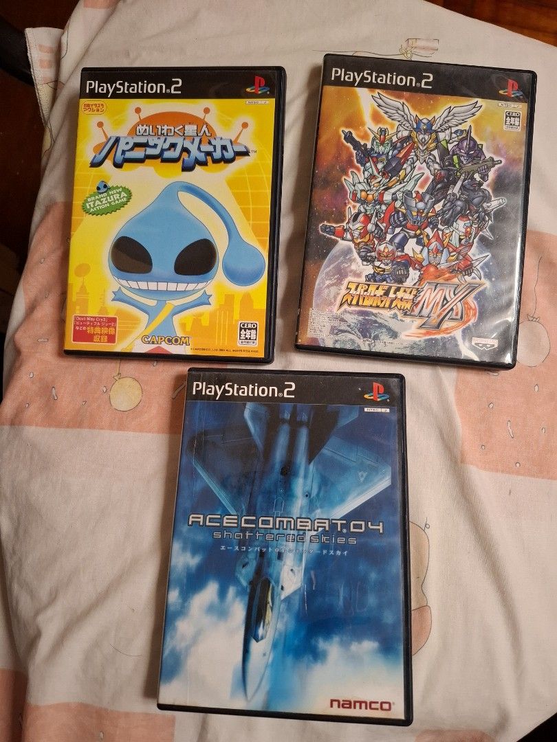 PS2 怪物農場 MONSTER FARM 日版 $80 //PS2 超級機械人大戰 MX $80 日版//PS2 ACECOMBAT.04 ...