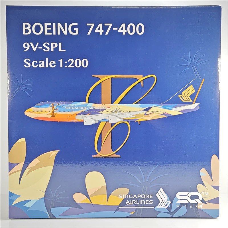 (SQ Wings) Singapore Airlines Boeing 747-400 9V-SPL ‘Tropical Rainbow ...