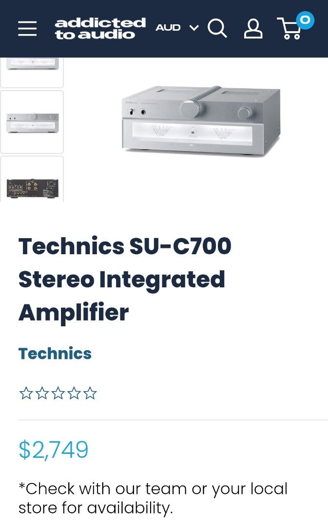 Technics SU-C700 Integrated Amplifier, Audio, Soundbars, Speakers ...