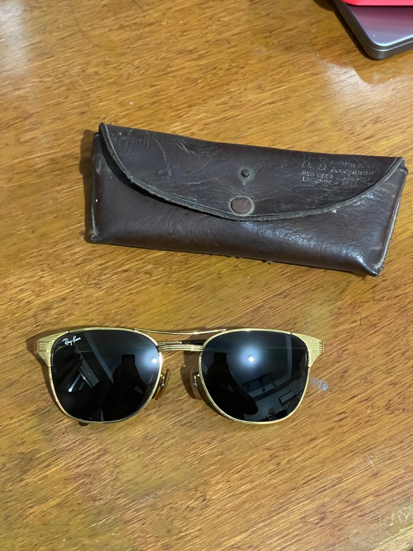 Vintage Ray Ban Signet Gold frame sunglasses, Women's Fashion, Watches ...
