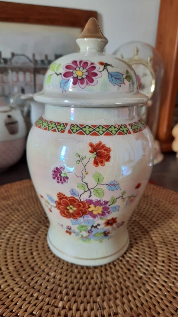 Vintage Sadler Lustreware Ginger Jar, Furniture & Home Living, Home ...