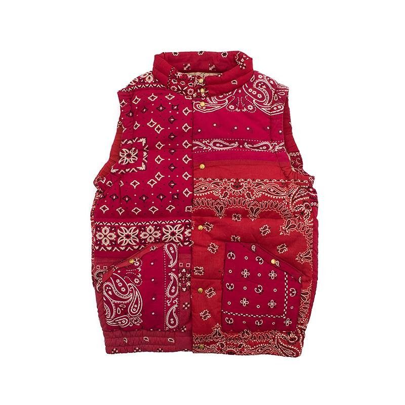 Visvim 18AW ICT Insulator Down Vest Bandana Kerchief Red Size 1 S ...