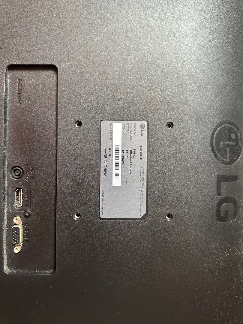 24 inches LG LCD computer monitor, Computers & Tech, Parts ...