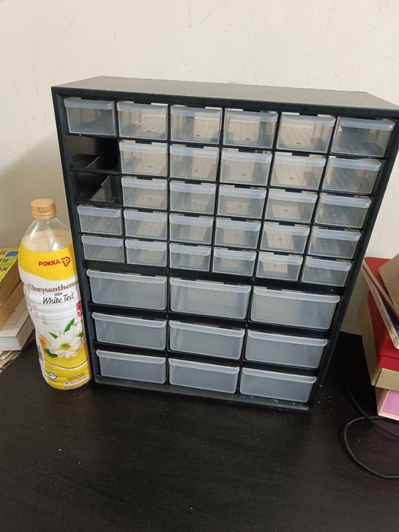 39 Drawers Heavy Duty Stackable Plastic Multi Compartment Drawer [USED ...