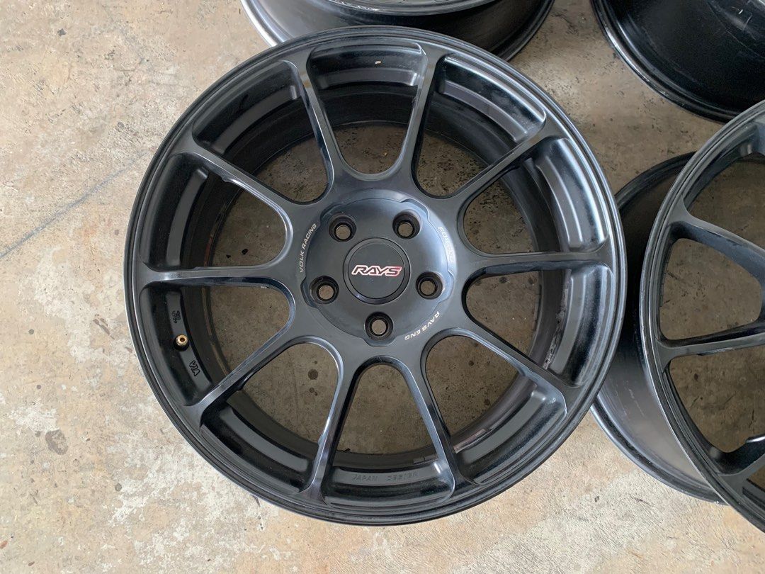 4 pieces used 17” Rays ZE40 Sport Rims, Car Accessories, Tyres & Rims ...