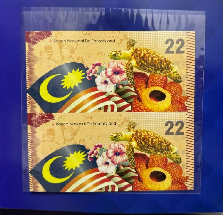 65 Hari Merdeka Malaysia Independence Day Commemorative Note 2 in 1 ...