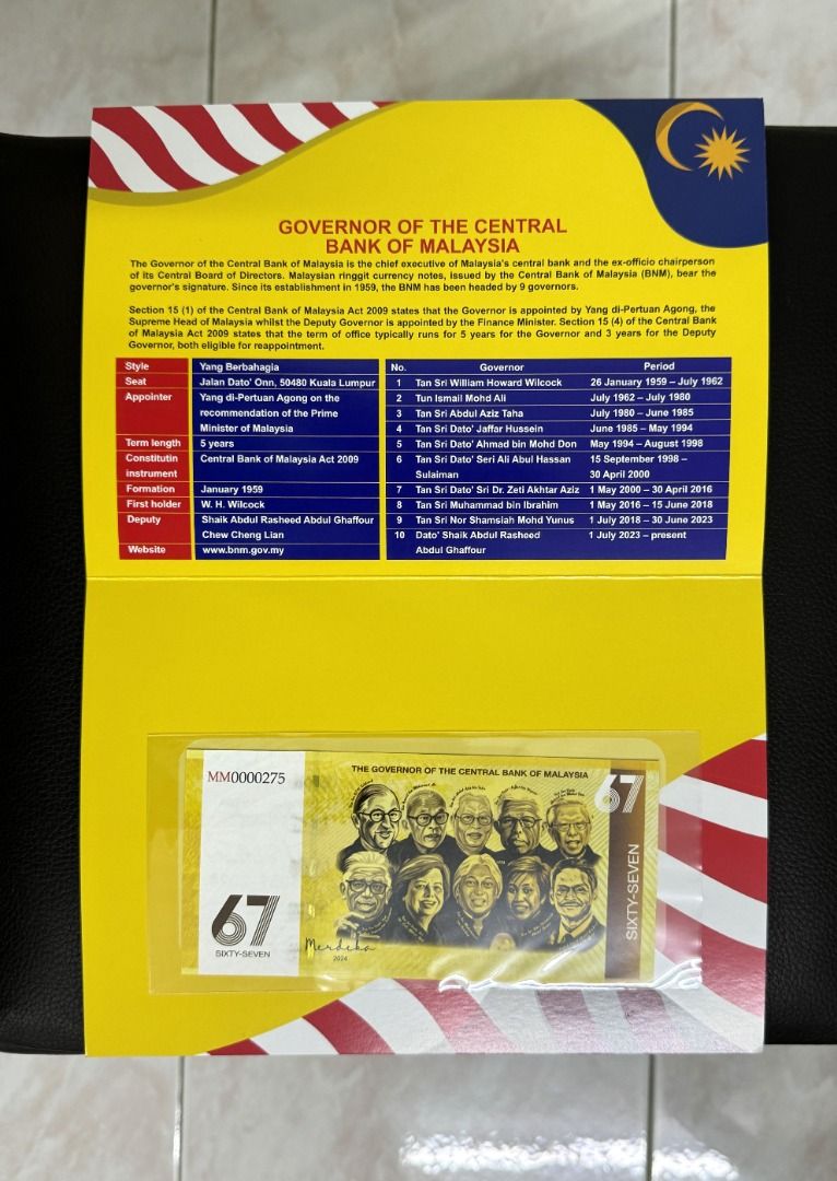 67 Hari Merdeka Malaysia Independence Day Commemorative Note, Hobbies ...