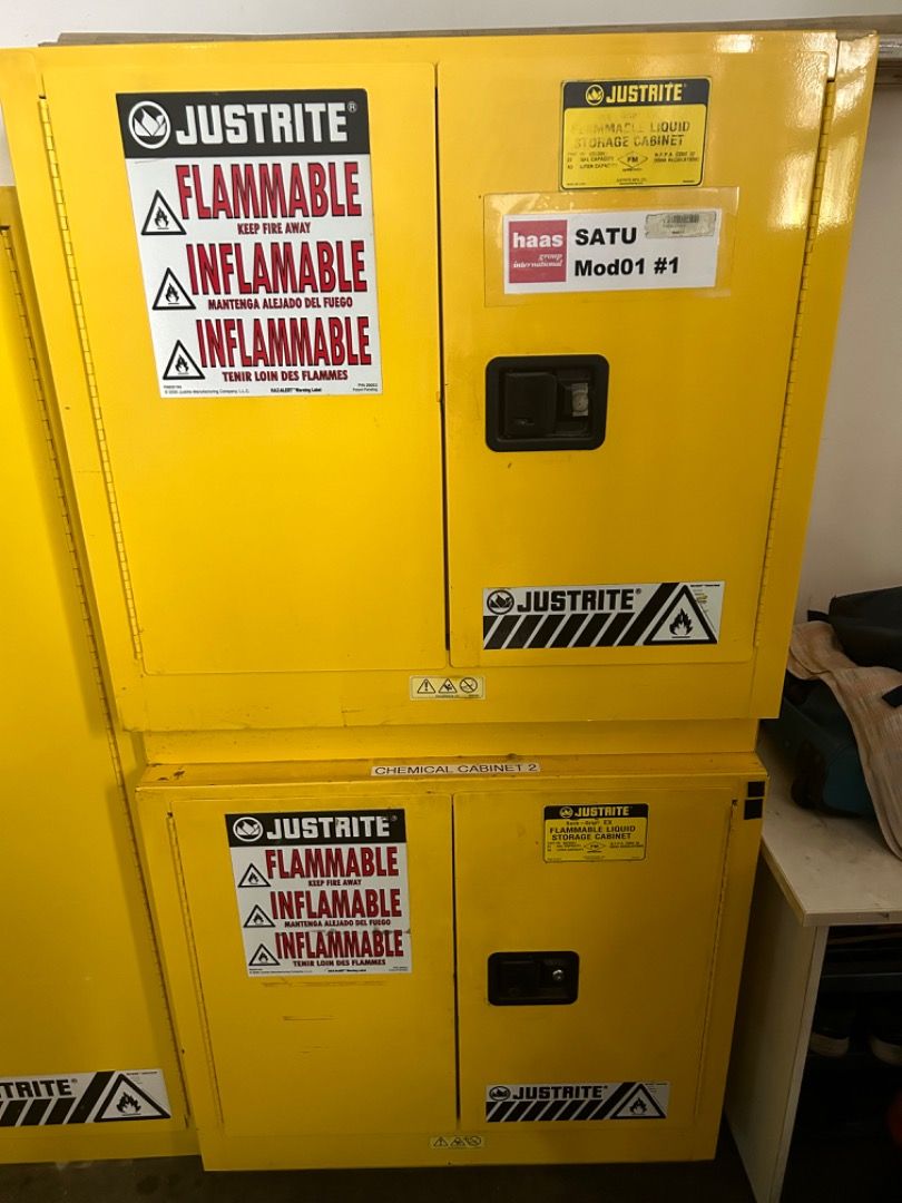 7x Justrite Flammable liquid storage cabinets, Furniture & Home Living ...