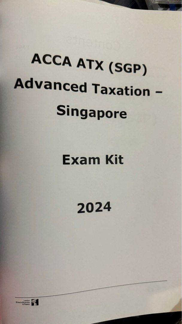 ATX (P6) SG variant ACCA | Exam Kit | 2024/2025/2026, Hobbies & Toys ...