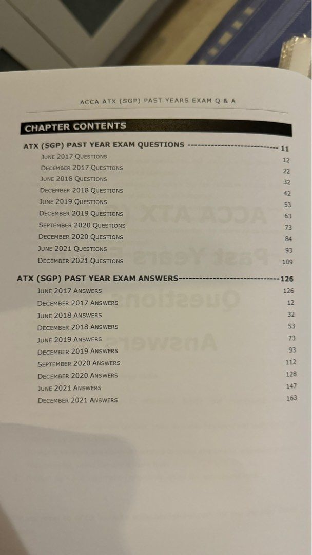 ATX (P6) SG variant ACCA | Exam Kit | 2024/2025/2026, Hobbies & Toys ...