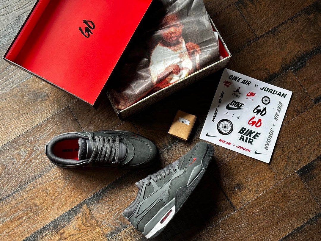 AJ4 x Nigel Sylvester “Driveway Grey”, Men's Fashion, Footwear ...