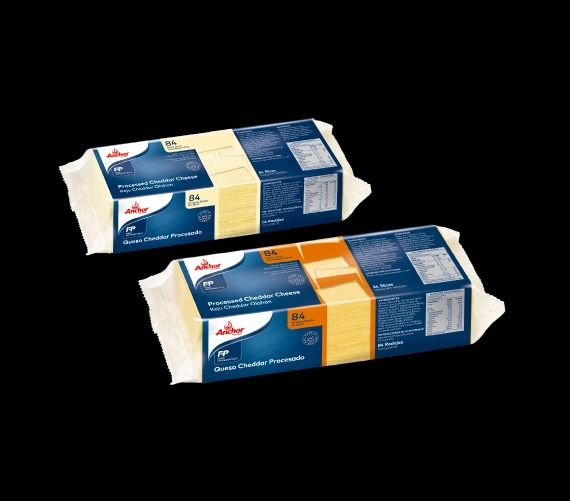 Anchor processed Colored CHEDDAR 84 Slice Cheese 1.040kg - Burger ...