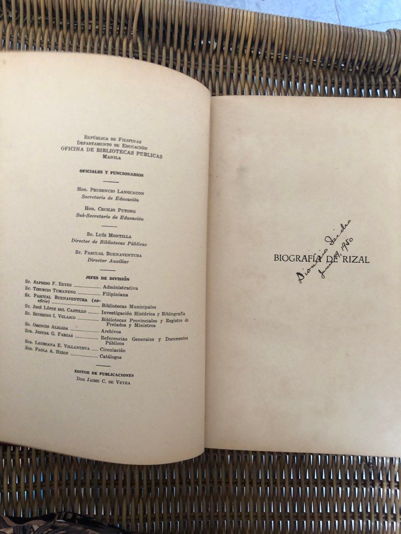 Biografia de Rizal Rafael Palma 1949 Book, Hobbies & Toys, Books ...