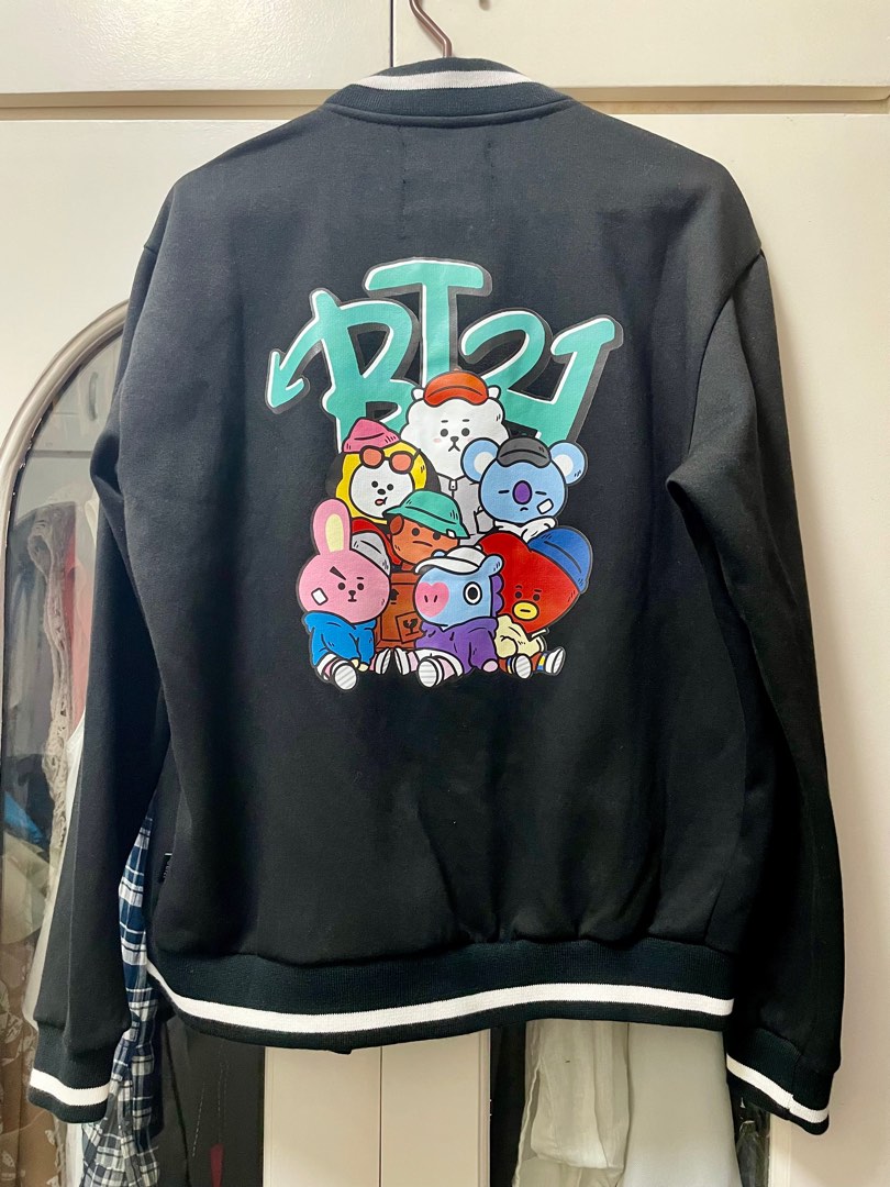 BT21 Universtar Varsity Jacket Medium, Men's Fashion, Coats, Jackets ...