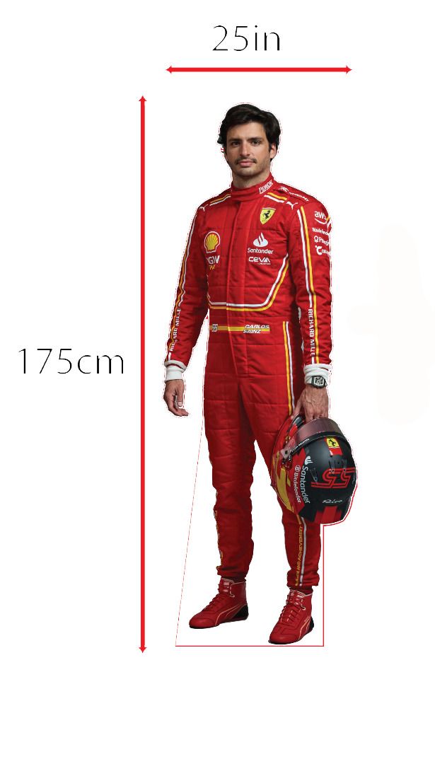 Carlos Sainz Standee/Cut Out - 175cm, Hobbies & Toys, Collectibles ...