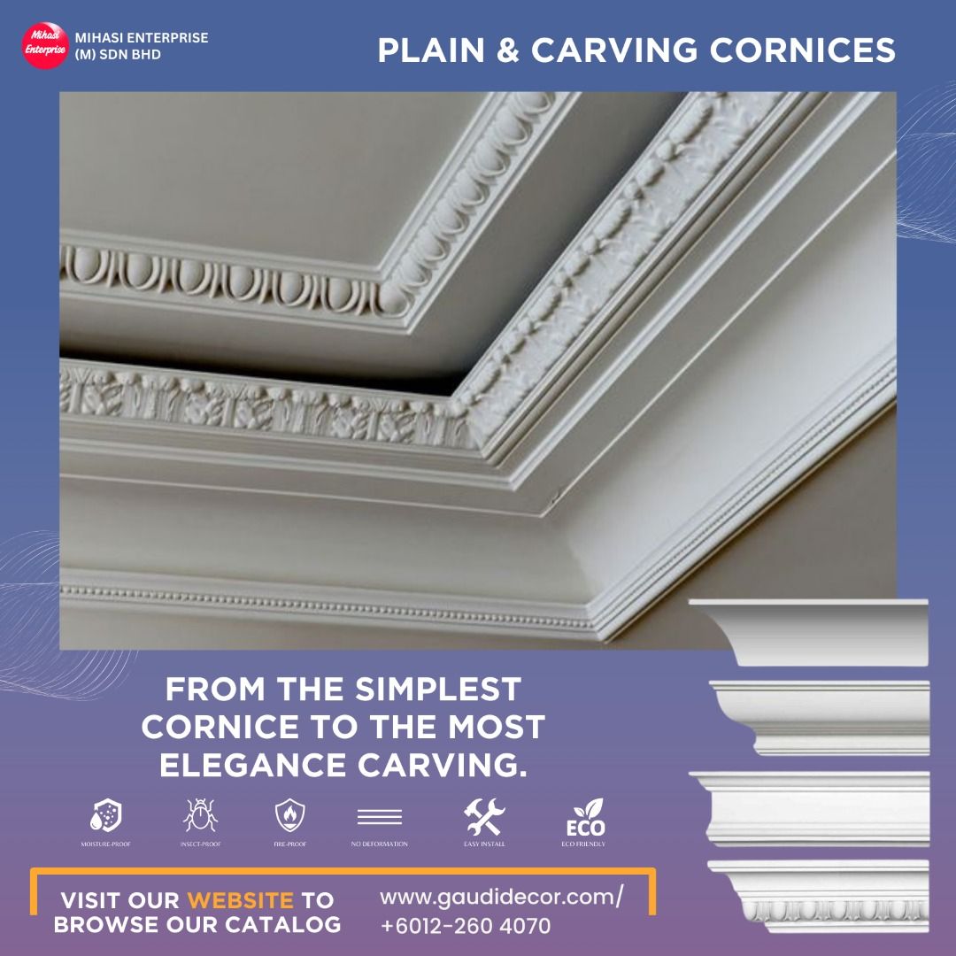 CARVING CORNICES, PLAIN CORNICES - FACTORY DEAL, Furniture & Home ...
