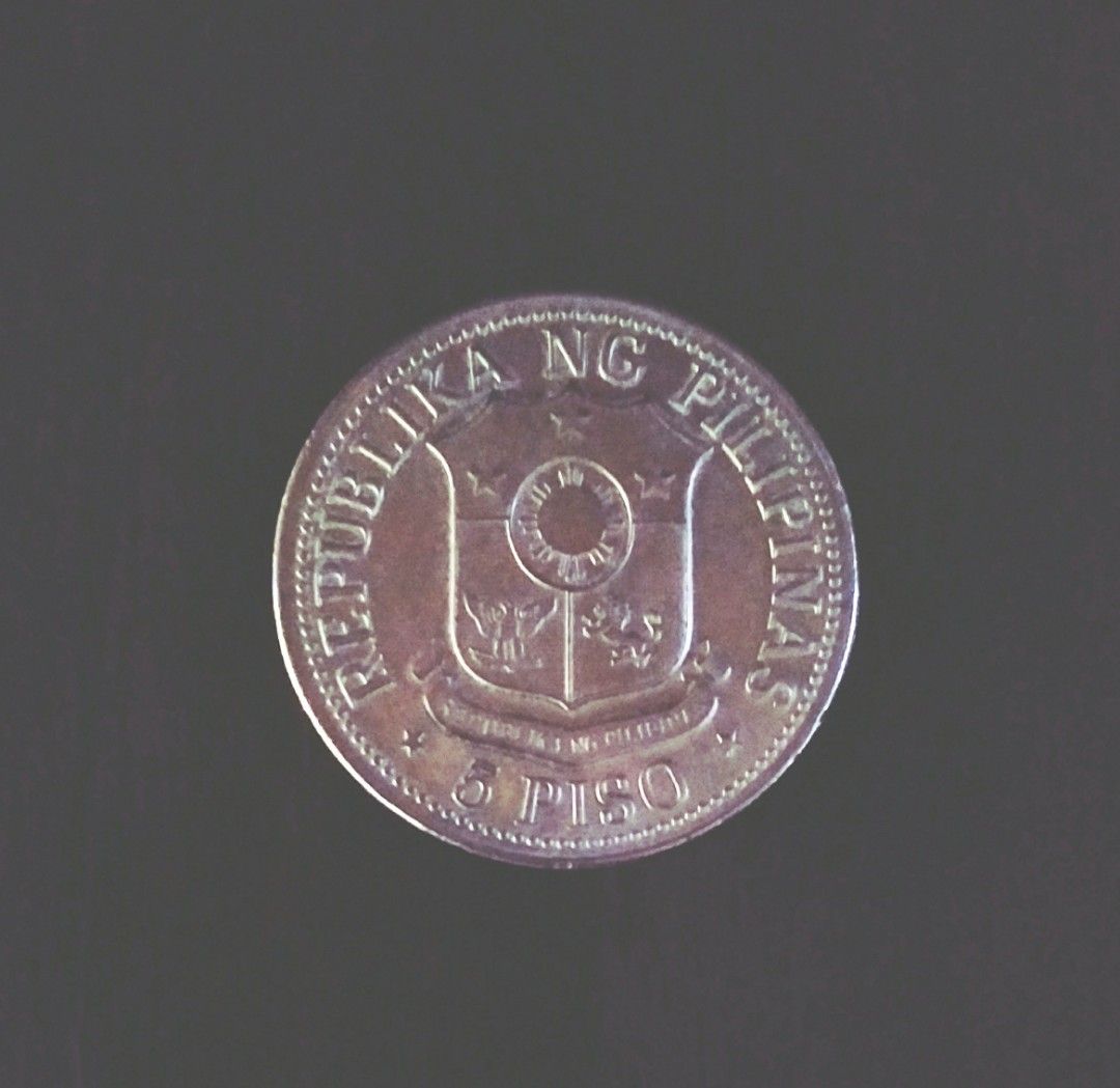 Coin / P5 Coin 1975 ANG BAGONG LIPUNAN PRESIDENT MARCOS REPUBLIKA NG ...