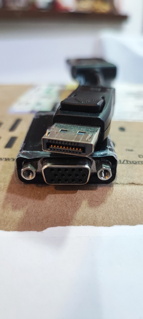 Dell 1080P DisplayPort DP Male to VGA Female Cable Adapter Display Port ...