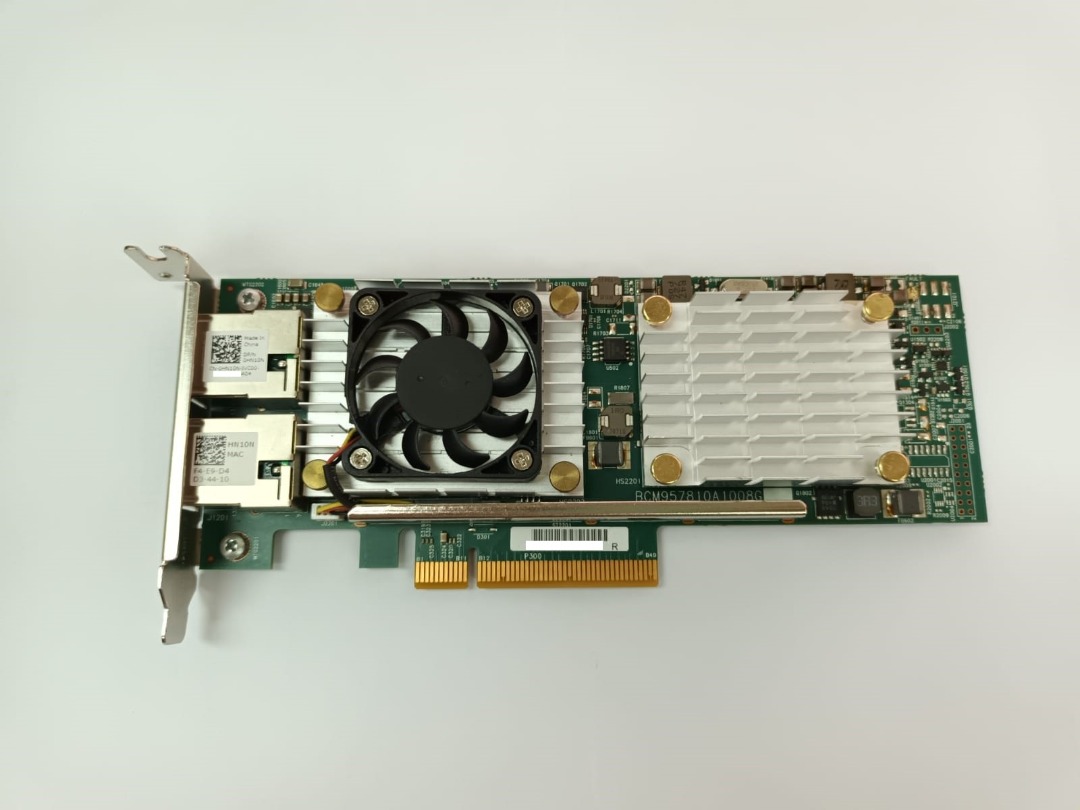 Dell HN10N Broadcom 57810S 雙埠 10GBASE-T 網路轉接器, 電腦＆科技, 電腦周邊及配件, Wifi及上網 ...