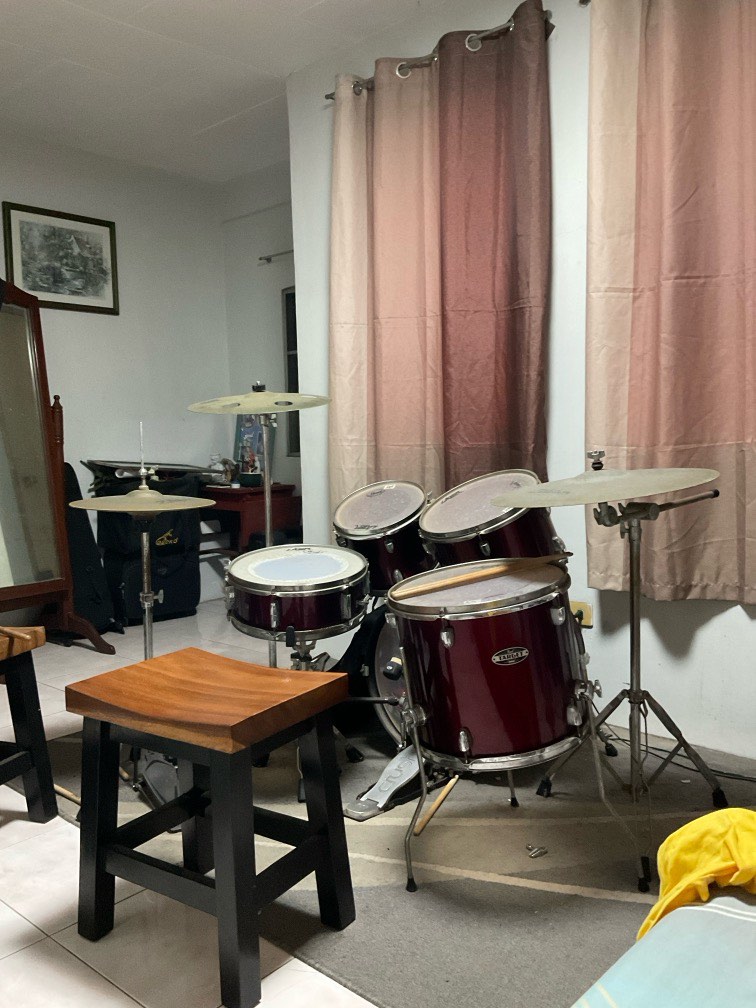 Drum set - Pearl Target, Hobbies & Toys, Music & Media, Musical ...