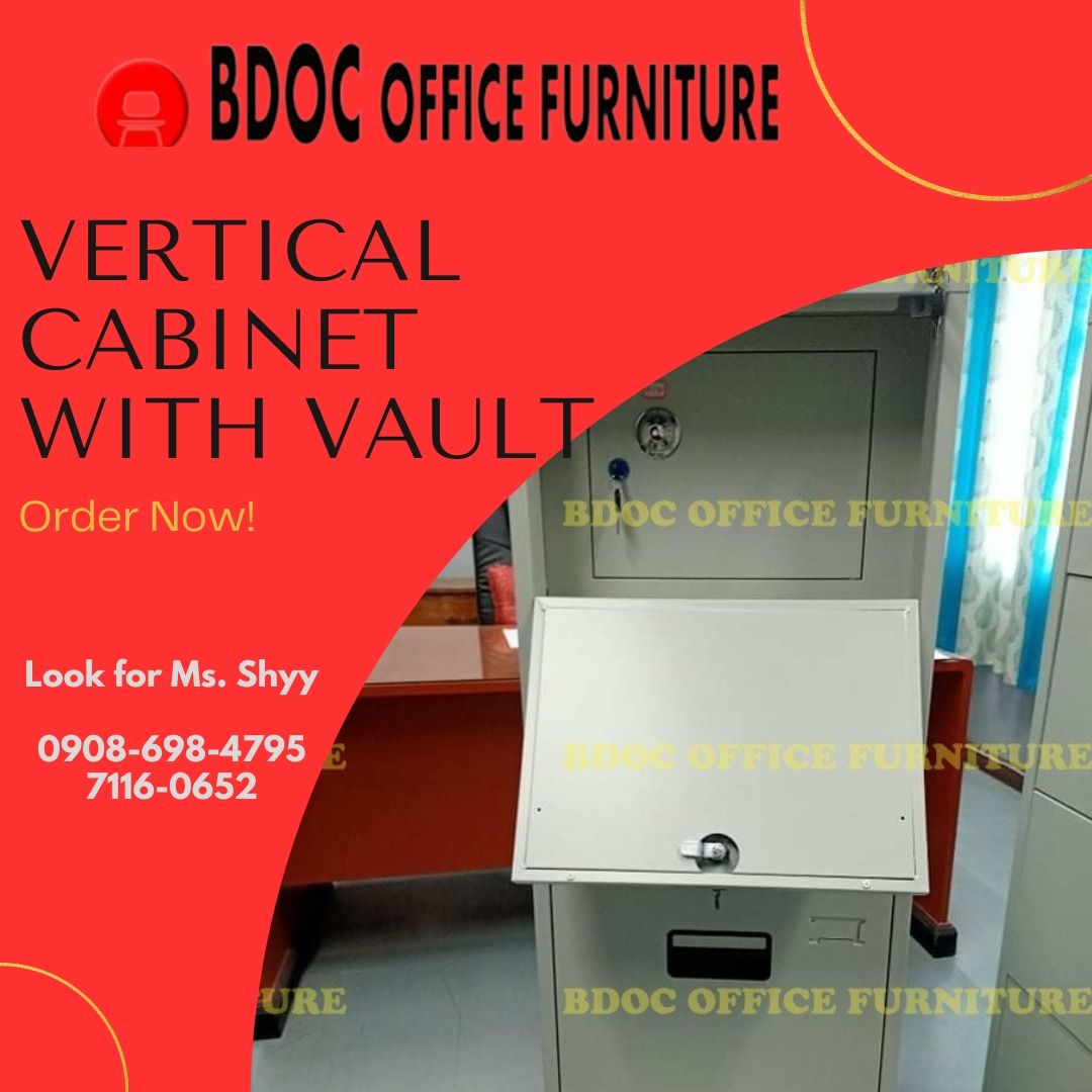 Entertainment TV Rack Console / Vertical Drawer / Cabinet with Vault ...