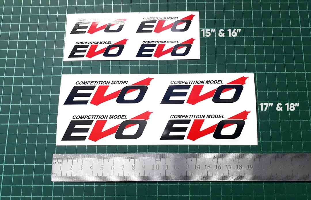 EVO Regamaster rim - sticker (spoke), Hobbies & Toys, Collectibles ...