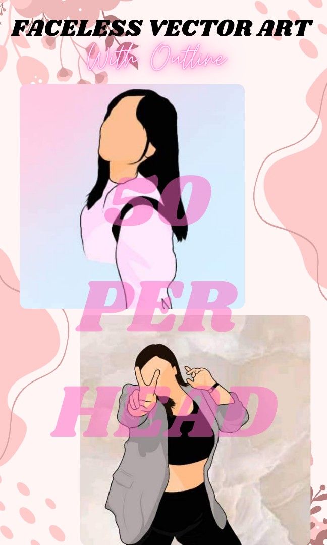 FACELESS VECTOR ART, Hobbies & Toys, Stationary & Craft, Art & Prints ...