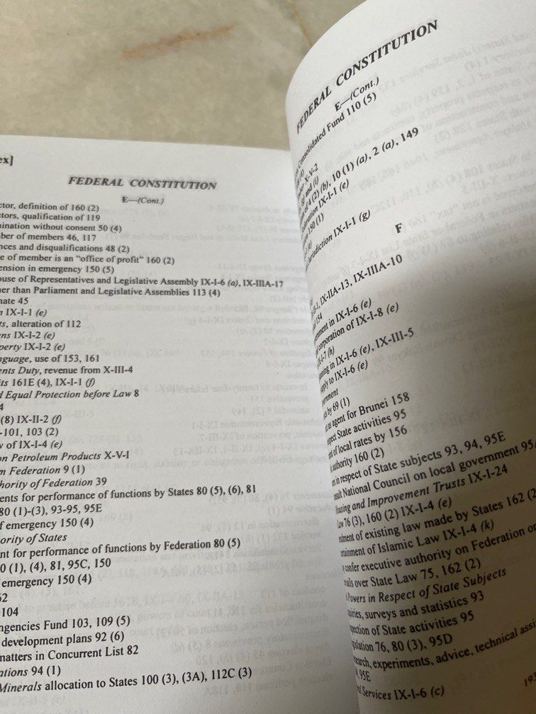 Federal constitution, Hobbies & Toys, Books & Magazines, Textbooks on ...