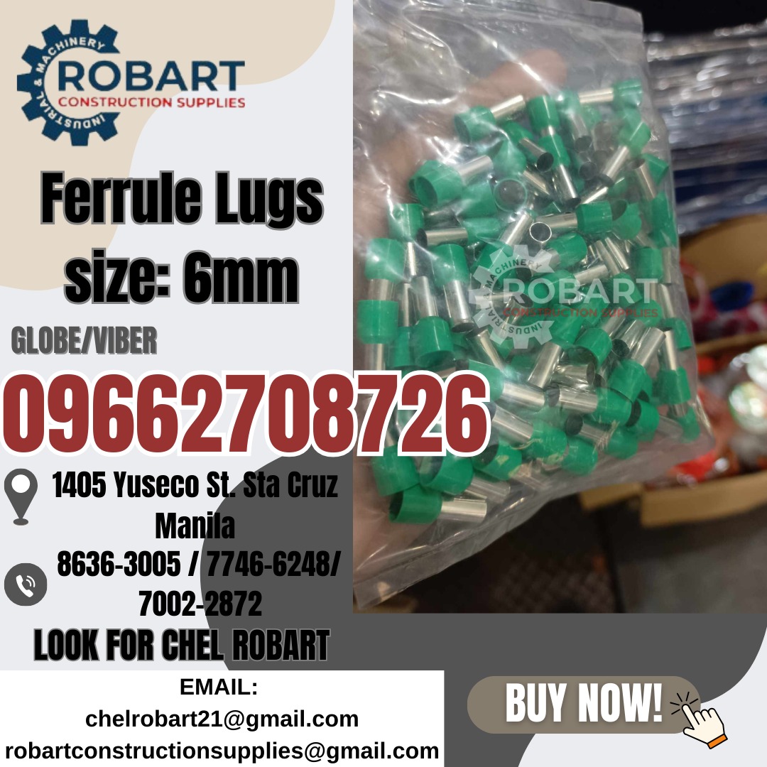 FERRULE LUGS, Commercial & Industrial, Construction Tools & Equipment ...