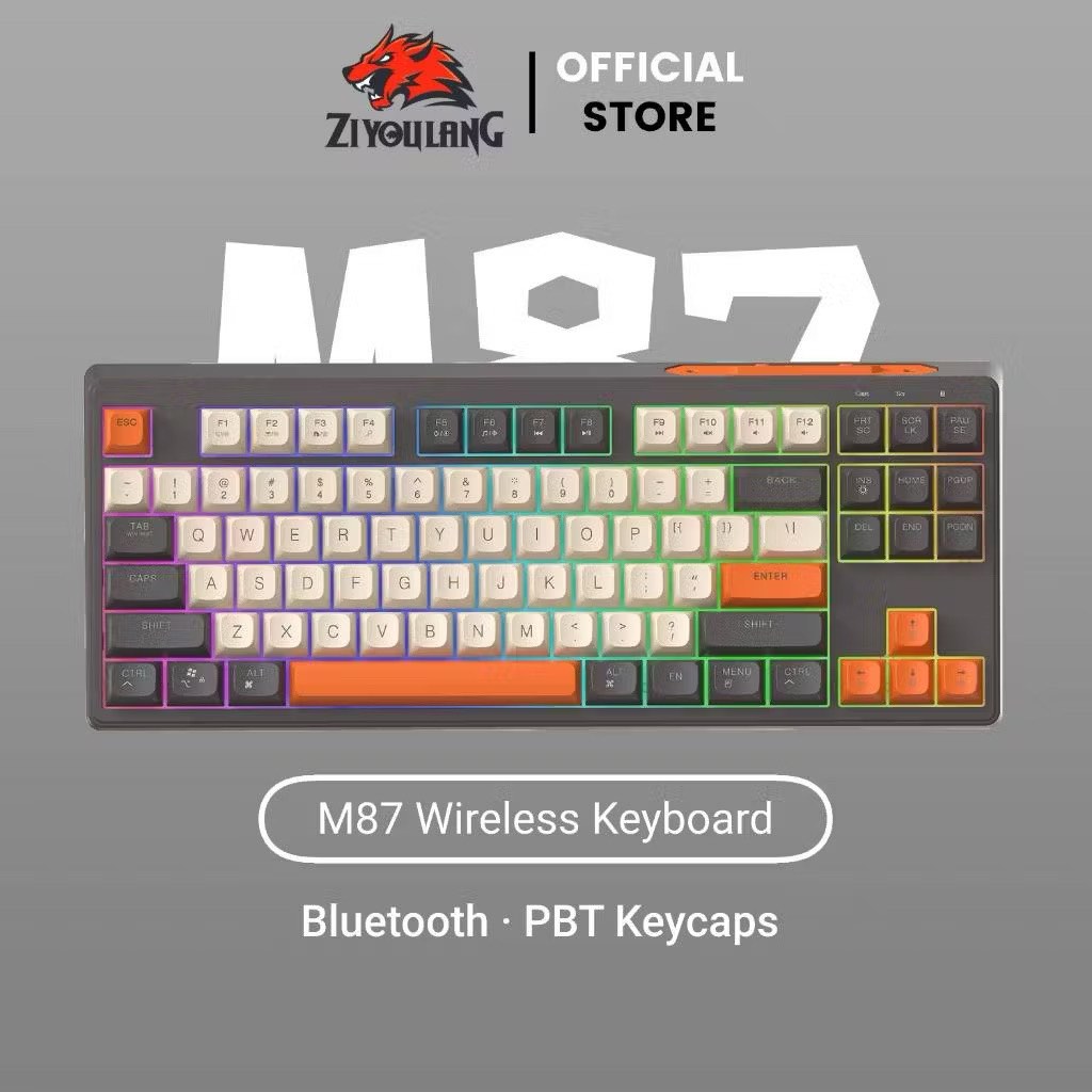 Freewolf M87 Wireless keyboard, Computers & Tech, Parts & Accessories ...