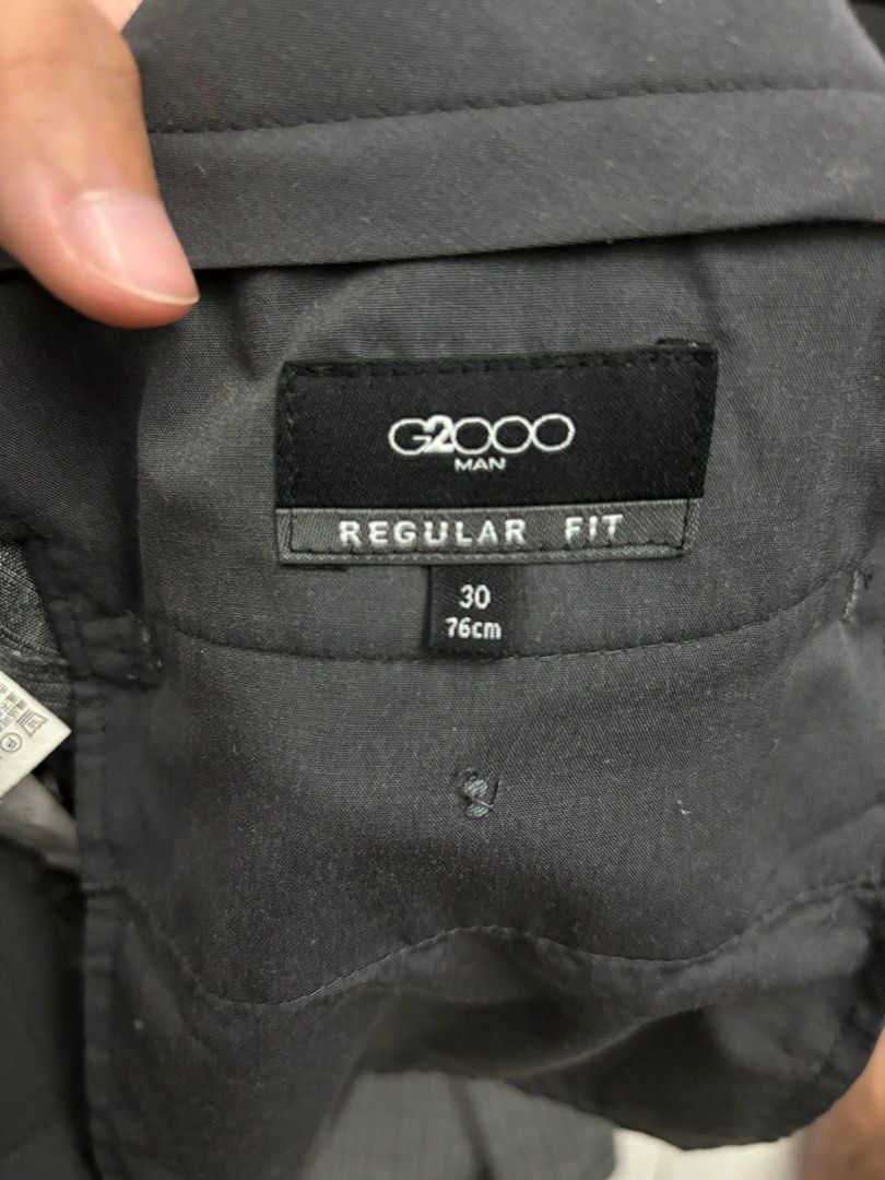 G2000 Dress/Formal Pants (Grey) Size 30, Men's Fashion, Bottoms ...