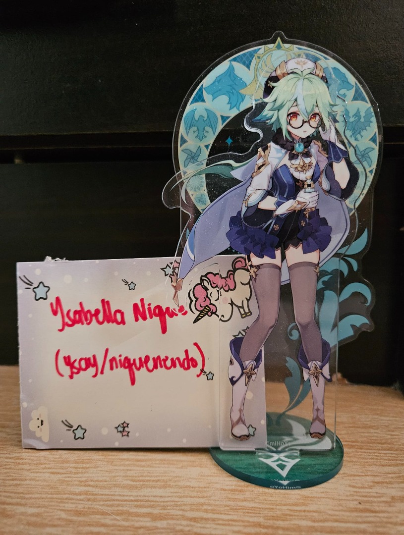 Genshin Impact Sucrose acrylic stand, Hobbies & Toys, Memorabilia ...