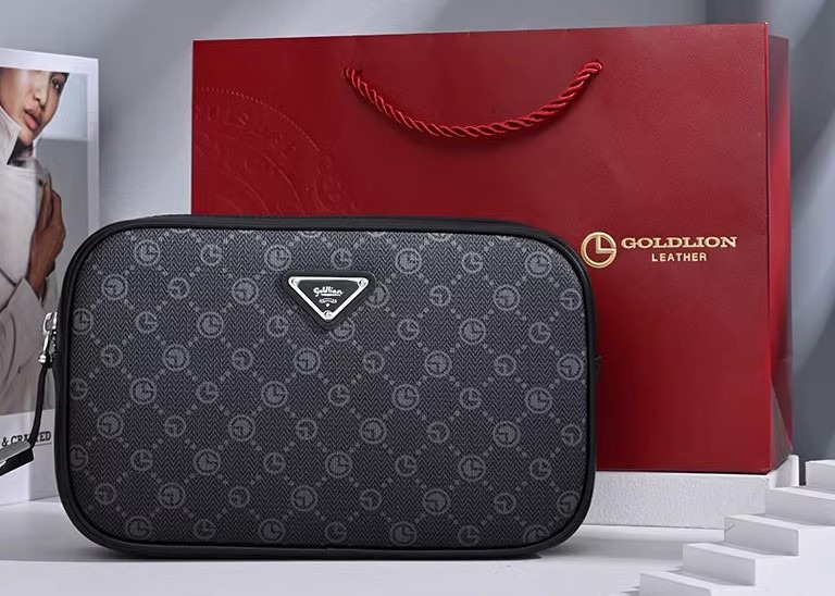 Goldlion 2024SEP - Triangular Plate Long Wallet Bag for men, Men's ...