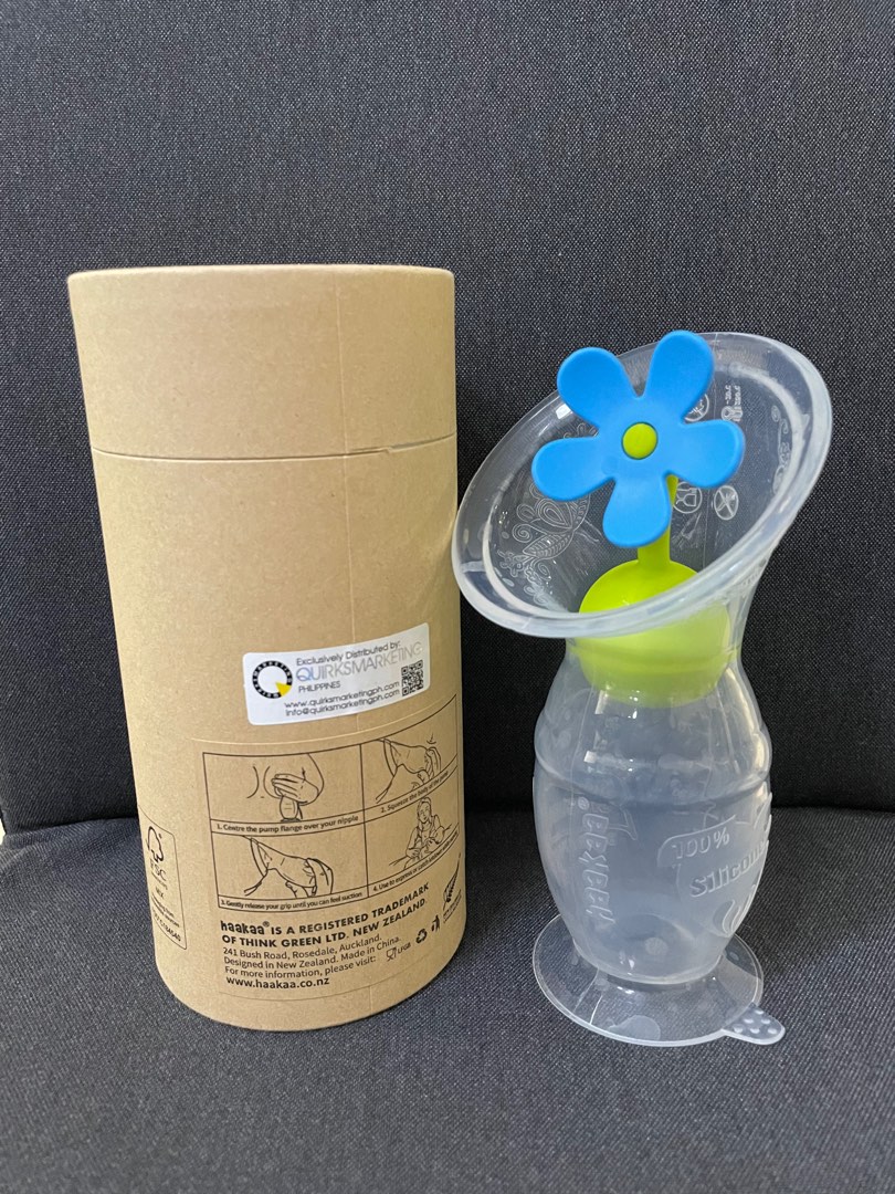 Haakaa Gen 2 Silicone Breast Pump 100ml + Flower Stopper, Babies & Kids ...