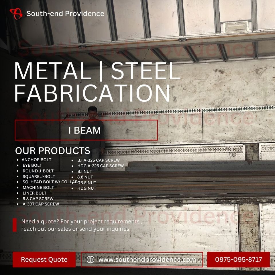 I Beams, MS Plates, Base Plates, G.I C Purlins, G.I Tubulars and Anchor ...