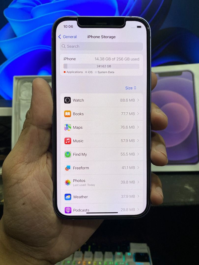 iPhone 12 256GB Purple 5G Factory Unlocked, Mobile Phones & Gadgets ...
