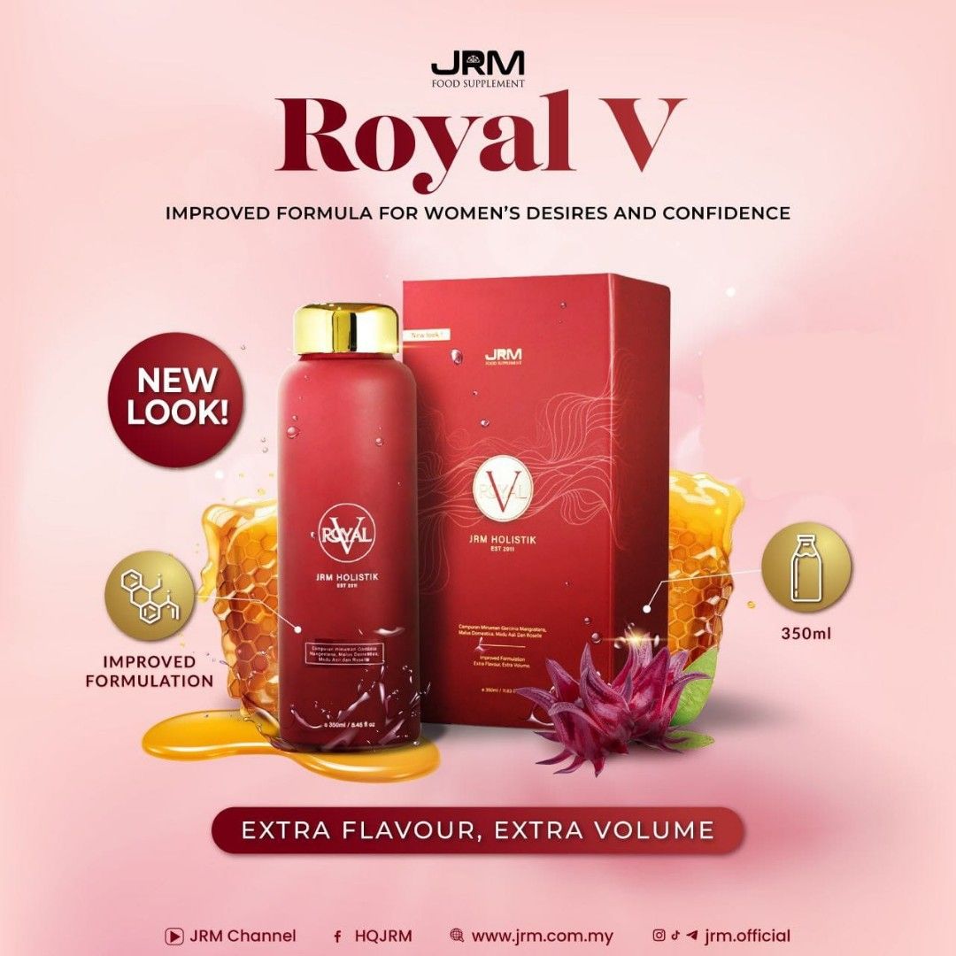 JRM Royal V (New Look, Advanced Formula) Jamu Ratu Malaya Ready Stocks Singapore, Health ...