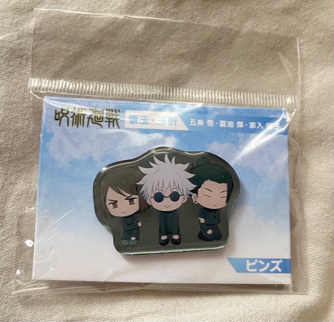 Jujutsu Kaisen JJK Pin Official Gojo Geto Shoko, Hobbies & Toys, Toys ...