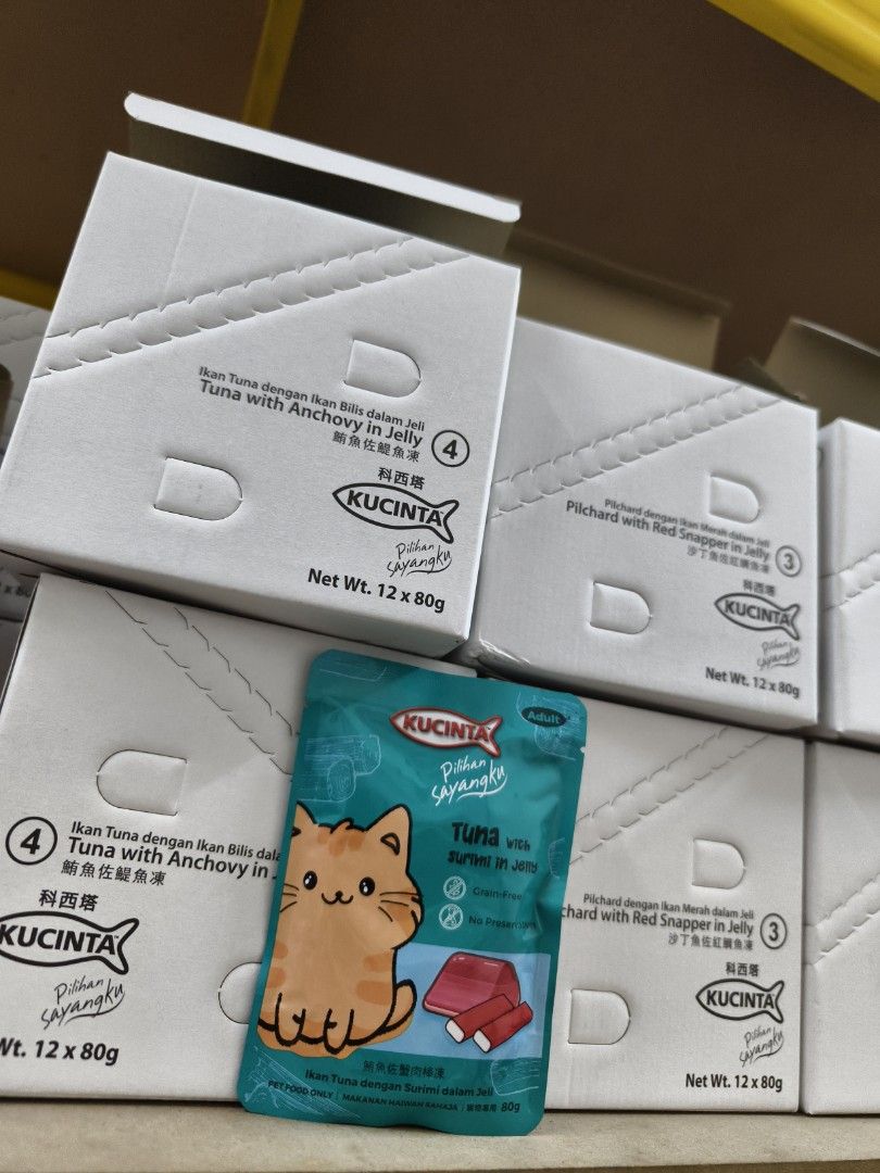Kucinta Pouch - Wet Food Cat 80g, Pet Supplies, Pet Food on Carousell