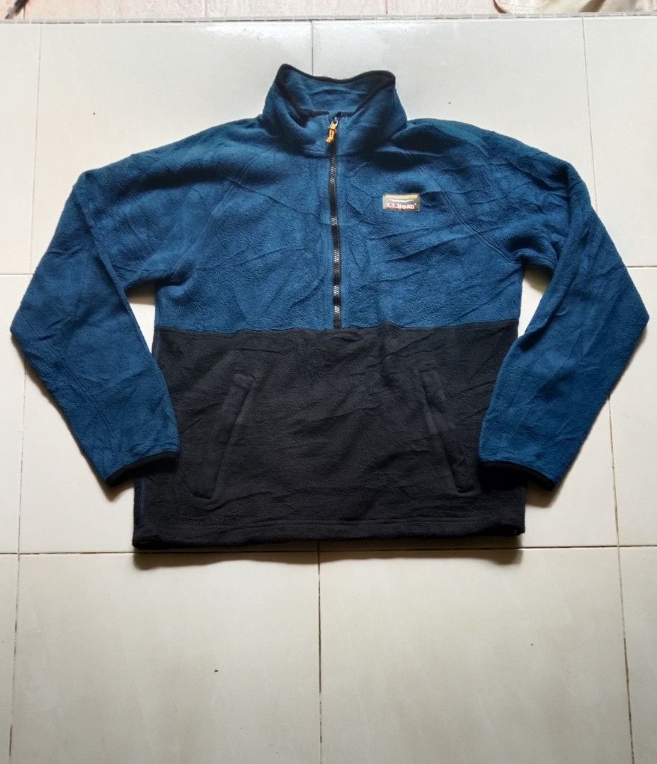 LL Bean Half Zippet Jacket, Men's Fashion, Coats, Jackets and Outerwear ...